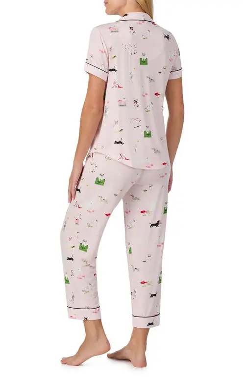 Kate Spade New York Print Crop Pajamas - Pink Multi