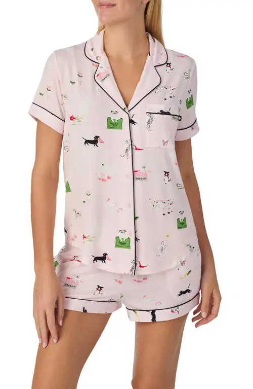 Kate Spade New York Print Short Pajamas - Pink Multi