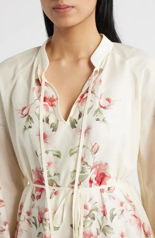 Sam Edelman Floral Print Long Sleeve Dress