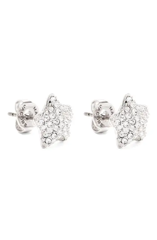 Marc Jacobs Star Pavé Stud Earrings - Silver/crystal