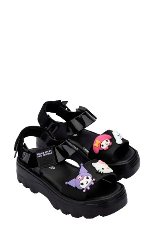 Melissa X Hello Kitty And Friends Lug Sole Sandal - Black