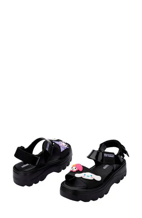 Melissa X Hello Kitty And Friends Lug Sole Sandal - Black