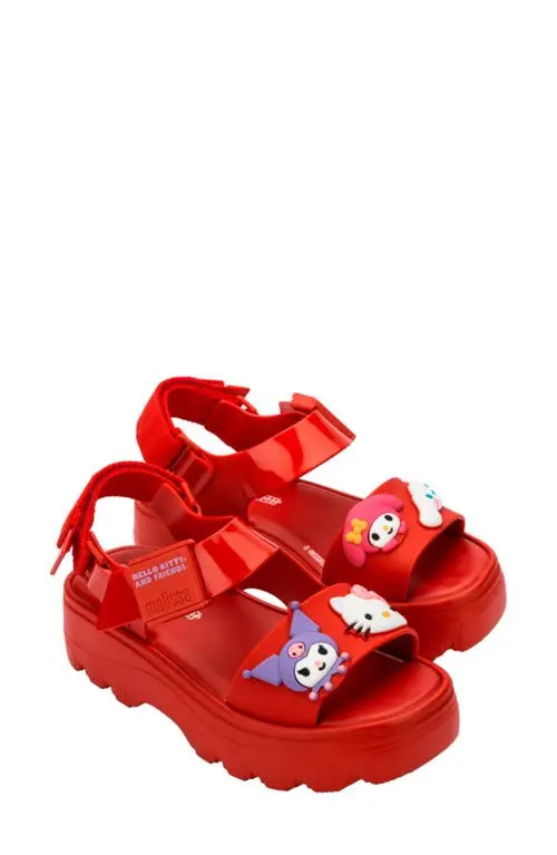 Melissa X Hello Kitty And Friends Lug Sole Sandal - Red