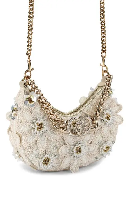 Kurt Geiger Small Chelsea Chain Hobo - Open White