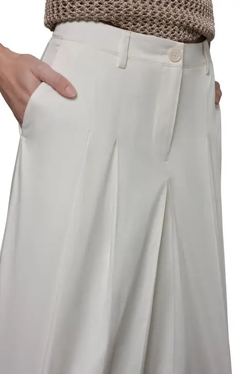 Donna Karan New York Pleated Crop Wide Leg Trousers