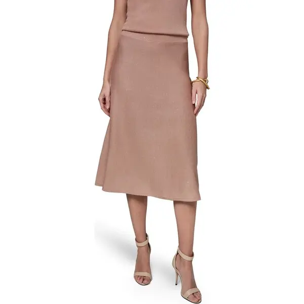 Donna Karan New York Sequin Embellished Midi Sweater Skirt - Umbria