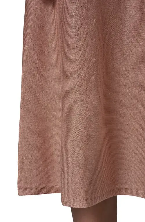 Donna Karan New York Sequin Embellished Midi Sweater Skirt