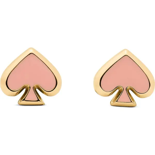 Kate Spade New York Enamel Spade Stud Earrings - Pink