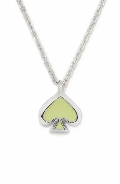 Kate Spade New York Mini Spade Pendant Necklace - Bosc Pear/silver