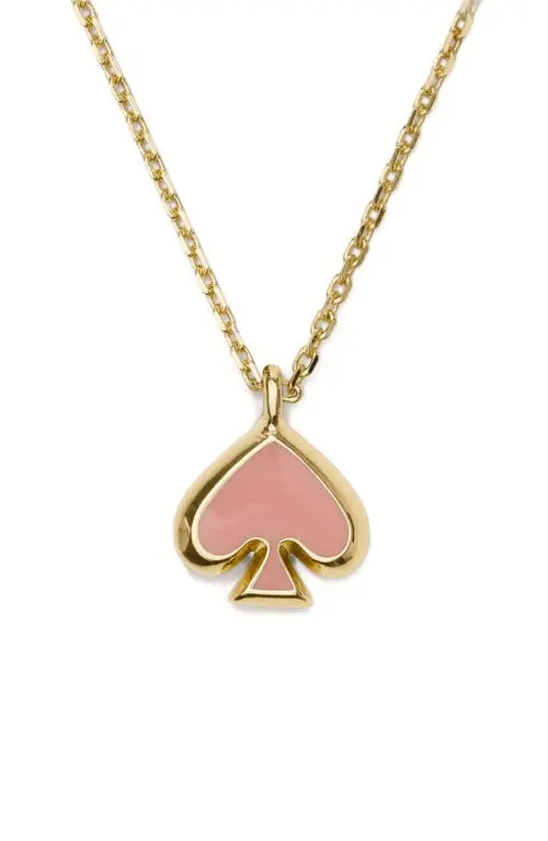 Kate Spade New York Mini Spade Pendant Necklace - Pink