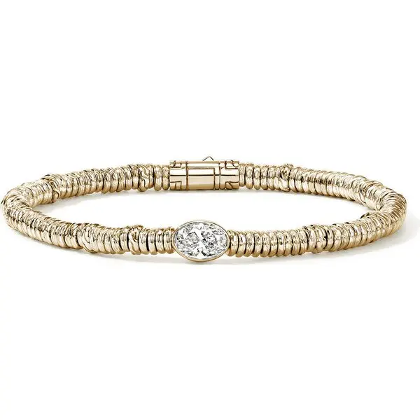 John Hardy Lovestruck™ Heishi Lab-grown Diamond 14k Bracelet - Gold