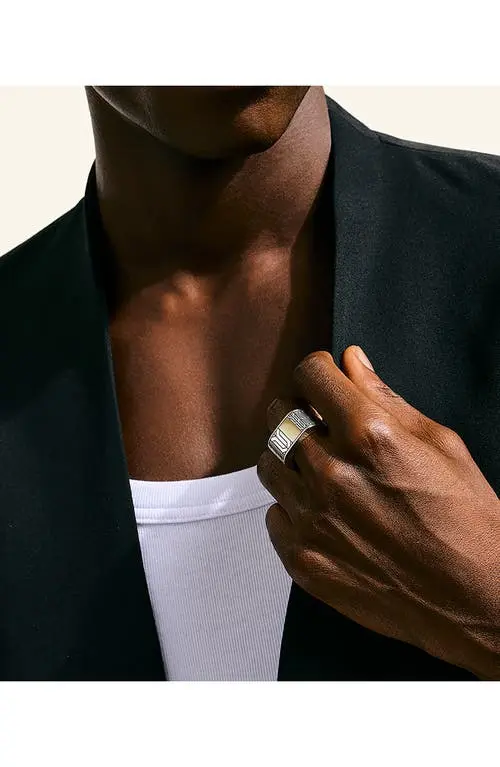John Hardy Icon 50 Mixed Metal Signet Ring - Silver And Gold