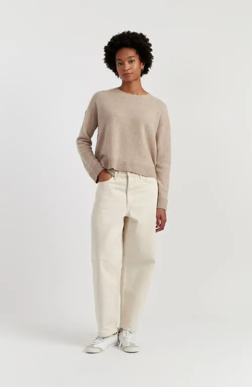 Chinti & Parker Lightweight Wool-cashmere Relaxed Sweater - Soft Oat