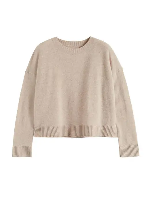 Chinti & Parker Lightweight Wool-cashmere Relaxed Sweater - Soft Oat