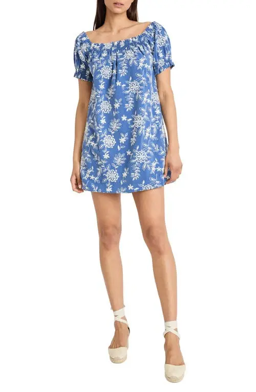 THE GOOD JOURNEY Embroidered Eyelet Minidress