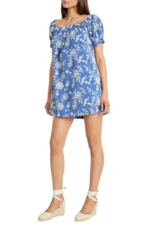 THE GOOD JOURNEY Embroidered Eyelet Minidress