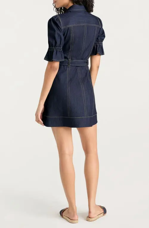 Cinq À Sept Holly Denim Mini Dress - Indigo