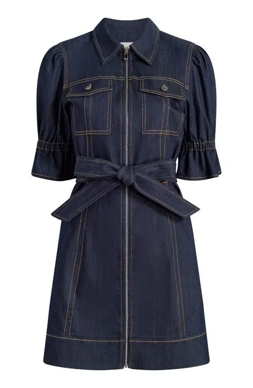 Cinq À Sept Holly Denim Mini Dress - Indigo