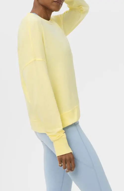 Sweaty Betty Boxy Cropped Sweatshirt - Butterscotch Yellow