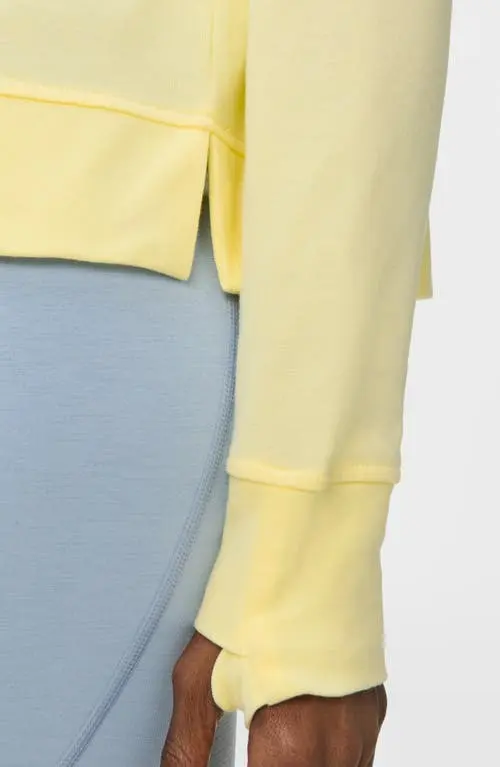 Sweaty Betty Boxy Cropped Sweatshirt - Butterscotch Yellow