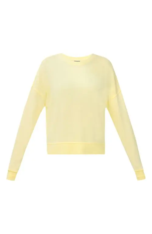 Sweaty Betty Boxy Cropped Sweatshirt - Butterscotch Yellow
