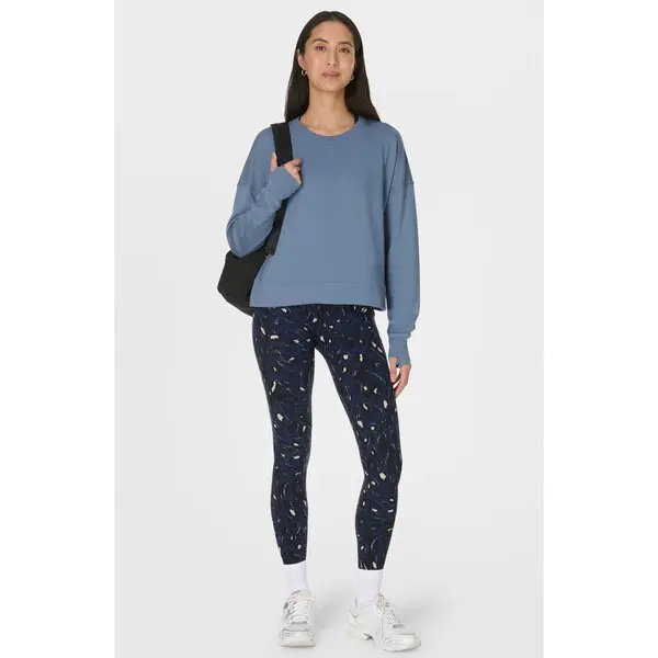 Sweaty Betty Boxy Cropped Sweatshirt - Luxe Blue