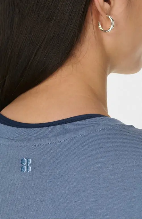 Sweaty Betty Boxy Cropped Sweatshirt - Luxe Blue