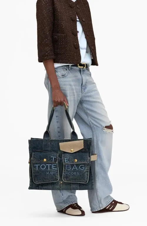 Marc Jacobs Large Denim Tote Bag