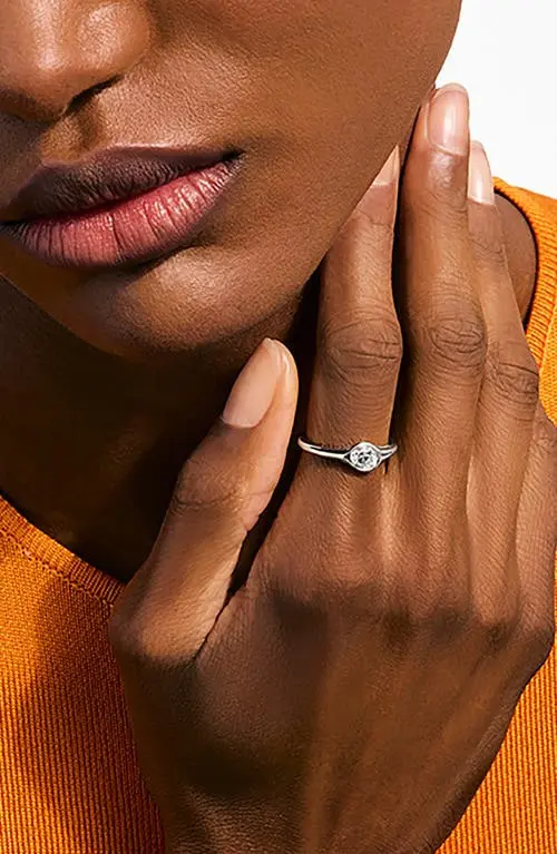 John Hardy Sterling Lab-grown Diamond Ring - Silver