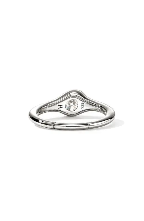 John Hardy Sterling Lab-grown Diamond Ring - Silver