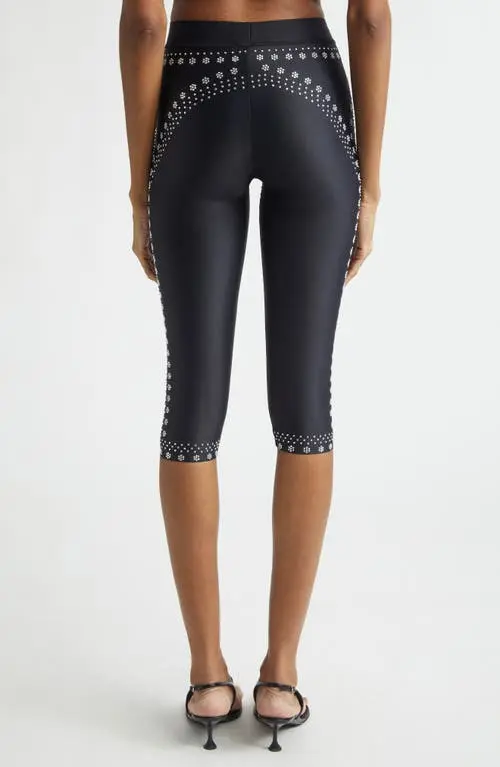 Coperni Mantra Print Cycling Capri Leggings