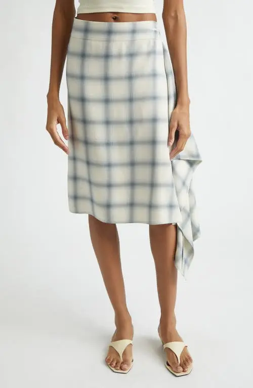 Coperni Check Zero Waste Asymmetric Skirt - Blue Check Blu