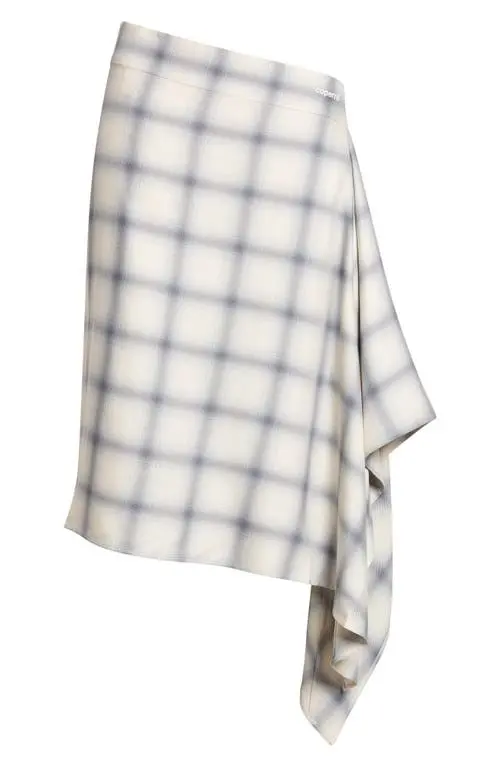 Coperni Check Zero Waste Asymmetric Skirt - Blue Check Blu