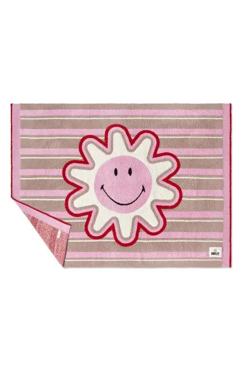 Barefoot Dreams Smiley Stripe Cozychic® Throw Blanket