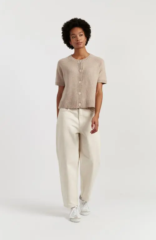 Chinti & Parker Lightweight Wool-cashmere Button-front T-shirt