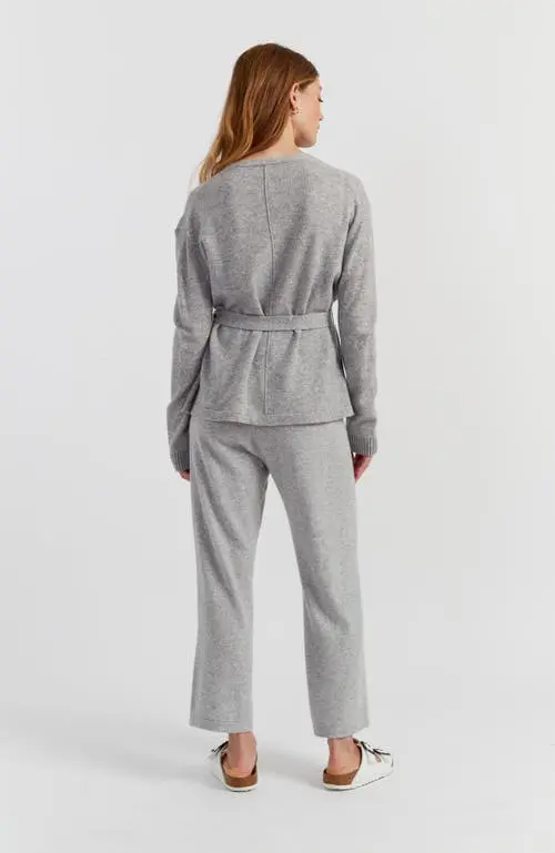 Chinti & Parker Lightweight Wool-cashmere Wrap Cardigan - Light Grey