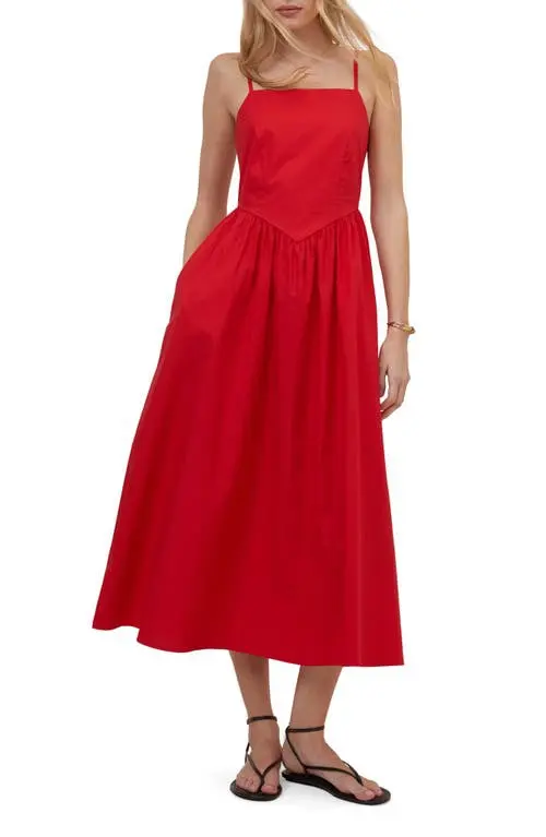 NOBODY'S CHILD Briella Organic Cotton Midi Sundress