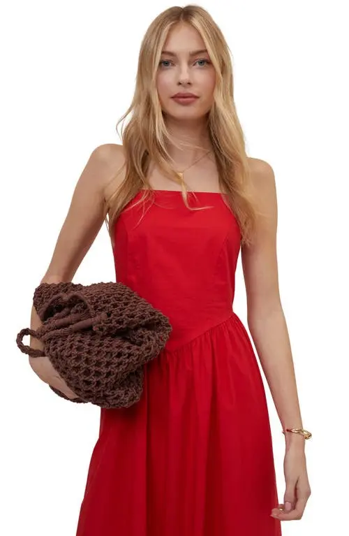NOBODY'S CHILD Briella Organic Cotton Midi Sundress