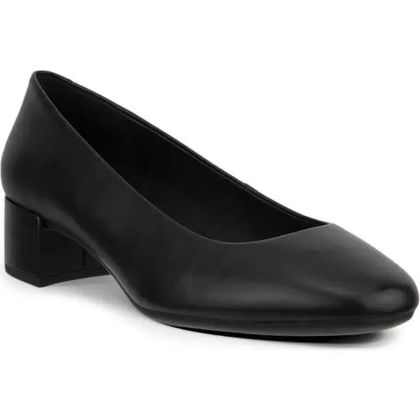 Ecco Leather Pump - Black