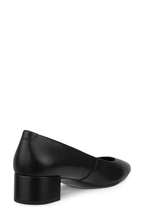 Ecco Leather Pump - Black
