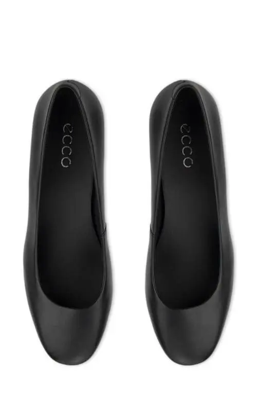 Ecco Leather Pump - Black