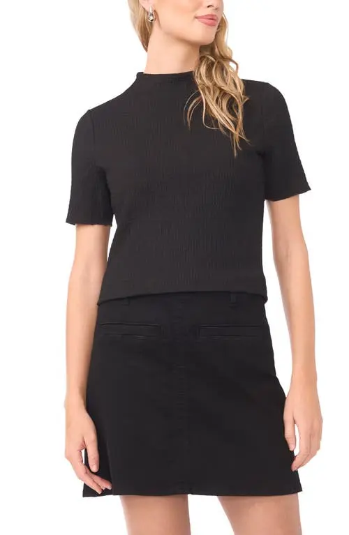 Vince Camuto Textured Mock Neck Top
