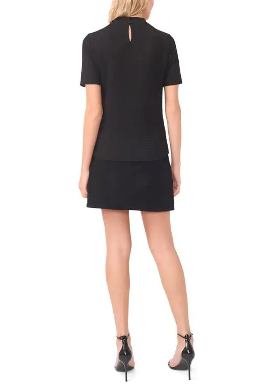 Vince Camuto Textured Mock Neck Top