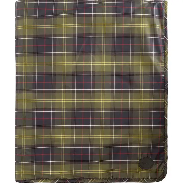 Barbour Reversible Dog Towel & Blanket - Classic Tartan/red