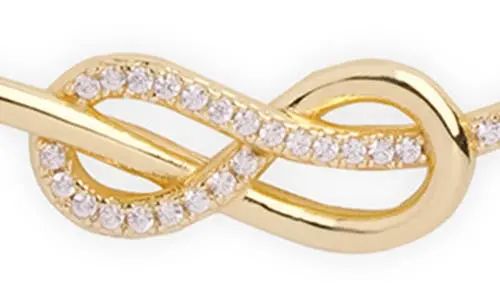 Argento Vivo Love Knot Pavé Pendant Necklace