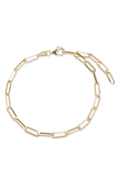 Argento Vivo Paper Clip Chain Bracelet - Gold