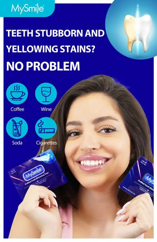 MYSMILE Prefilled Teeth Whitening Trays Kit