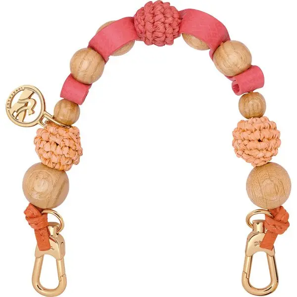 Longchamp Wood Bead Handle Strap - Rainbow