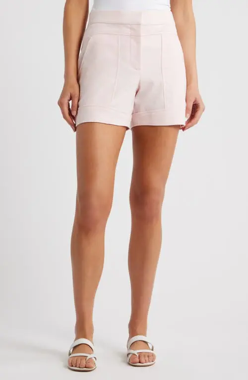 Wit & Wisdom Seamed High-waist A-line Shorts - Ballet Pink