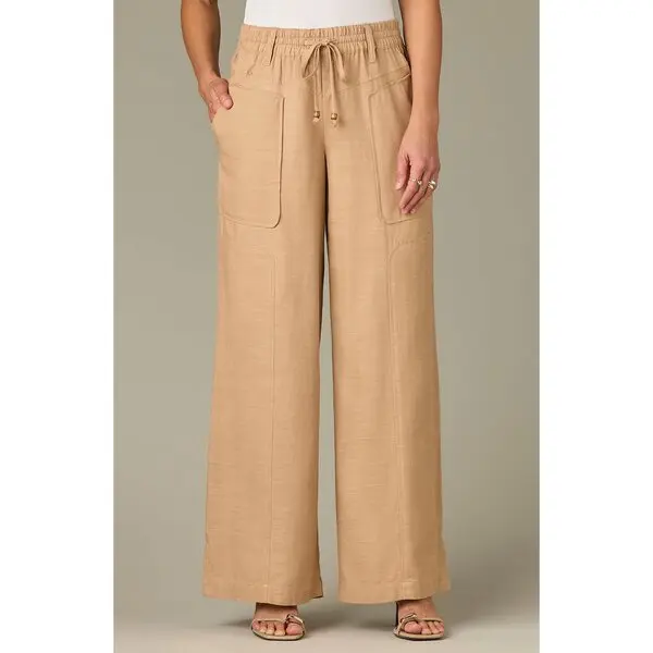 Wit & Wisdom Skyrise Wide Leg Pants - Warm Sand